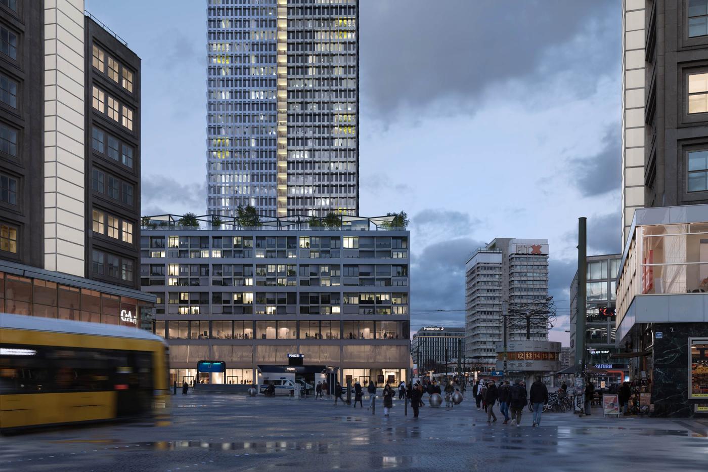 sauerbruch hutton - High-Rise at Alexanderplatz